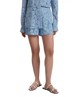 Ted Baker London Lace Shorts - Light Blue