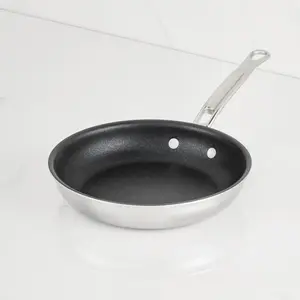 HESTAN Probond Luxe 8.5 Professional Clad Stainless Steel Skillet With Titum Nonstick