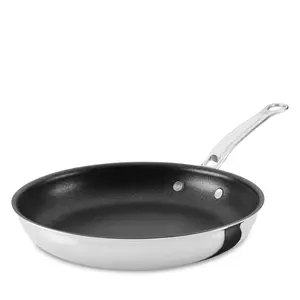 HESTAN Probond Luxe 11 Professional Clad Stainless Steel Skillet With Titum Nonstick - Silver