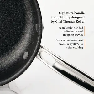 HESTAN Probond Luxe 11 Professional Clad Stainless Steel Skillet With Titum Nonstick - Silver