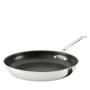HESTAN Probond Luxe 12.5 Professional Clad Stainless Steel Skillet With Titum Nonstick - Silver