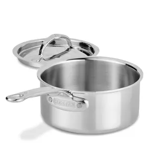 HESTAN Probond Luxe 1.5 Quart Professional Clad Stainless Steel Saucepan With Lid
