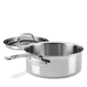 HESTAN Probond Luxe 2 Quart Professional Clad Stainless Steel Saucepan With Lid