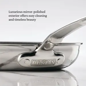 HESTAN Probond Luxe 12.5 Professional Clad Stainless Steel Skillet