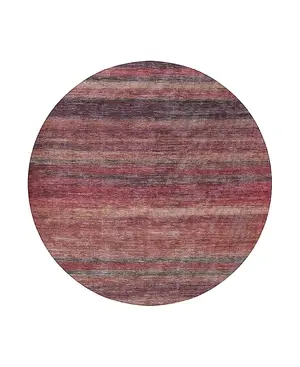 DALYN RUG COMPANY Dalyn Kochi Washable Kc5 Round Area Rug, 8' X 8' Merlot