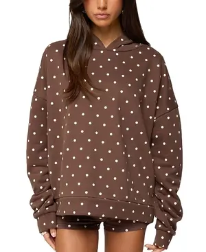 Edikted Polka Dots Sweatshirts Hoodies For Women