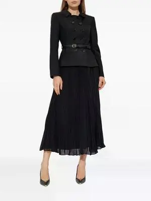 SELF-PORTRAIT Belted Double-breasted Midi Dress