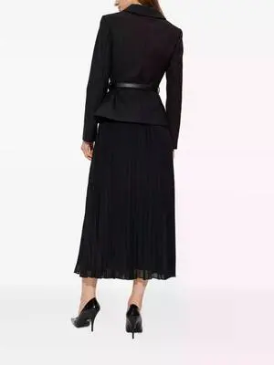 SELF-PORTRAIT Belted Double-breasted Midi Dress