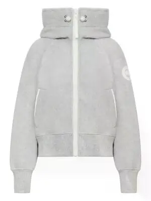 Canada Goose Metallic Wool Hooded Jacket - Grey