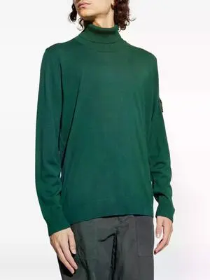 Stone Island Roll-neck Patch-pocket Sweater