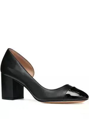 Geox Leather Block Heel Pumps