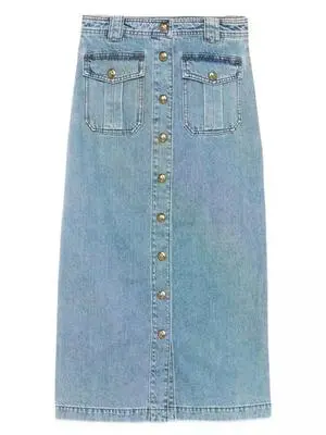 Zimmermann Snap-button Flap-pocket Midi Skirt