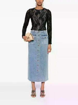 Zimmermann Snap-button Flap-pocket Midi Skirt