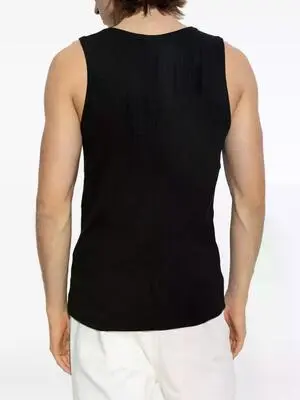 Lacoste Ribbed-knit Tank Top