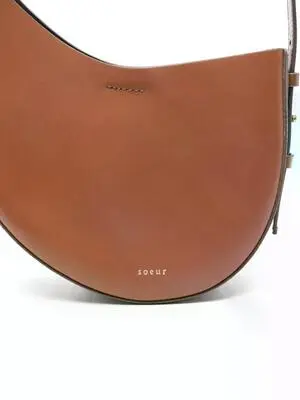 Soeur Small Leather Shoulder Bag - Brown