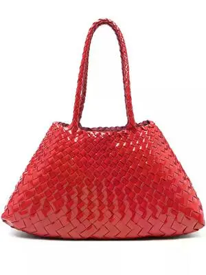 Dragon Diffusion Santa Croce Woven-leather Tote