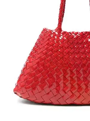 Dragon Diffusion Santa Croce Woven-leather Tote