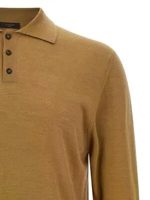 ZANONE Cashmere-silk Blend Polo-neck Sweater - Brown
