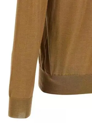 ZANONE Cashmere-silk Blend Polo-neck Sweater - Brown