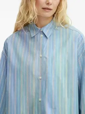 SAMSOE SAMSOE Striped Button-down Shirt