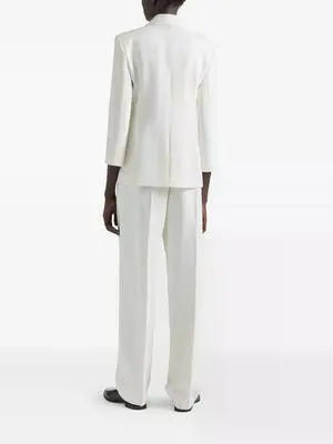 Givenchy Pleated Wool Trousers - White