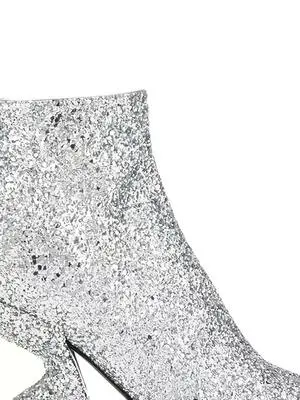 FERRAGAMO Glitter-effect Sculpted-heel Ankle Boots