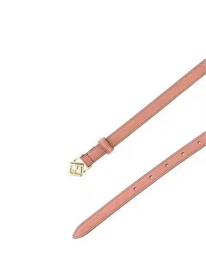 Fendi Ff Buckle Leather Belt - Pink