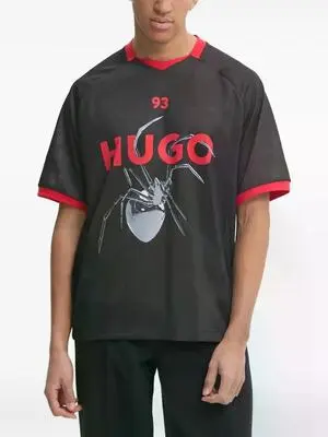 Hugo Spider-print Mesh T-shirt