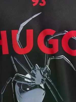 Hugo Spider-print Mesh T-shirt