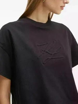 Karl Lagerfeld Logo-embossed Boxy T-shirt