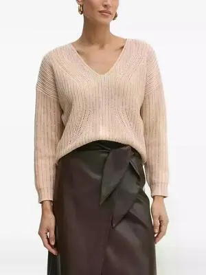 Guess Crystal-embellished V-neck Sweater
