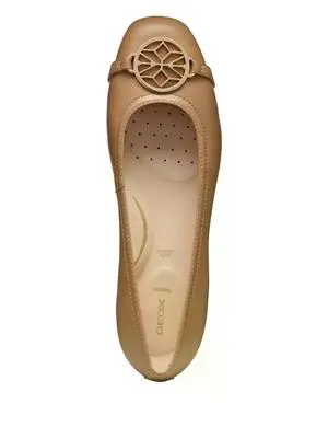 Geox Annytah Plaque-embellishment Ballet Flats - Brown