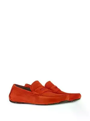 FERRAGAMO Suede Loafers - Red