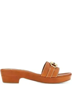 FERRAGAMO Leather Heeled Sandals
