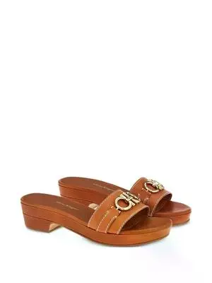 FERRAGAMO Leather Heeled Sandals