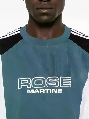 Martine Rose Panelled Stripe T-shirt - Blue