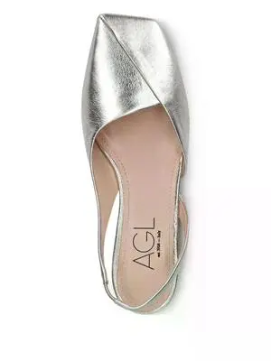 Agl Slingback Square-toe Flats