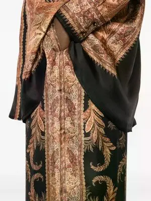 Zimmermann Paisley-print Drawstring Trousers - Black