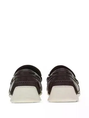 FERRAGAMO Leather Lace-up Loafers