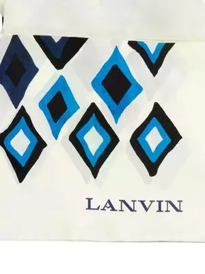 LANVIN Geometric-print Silk Scarf