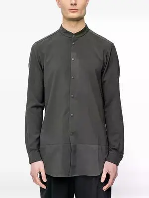 DEVOA Mandarin-collar Button-down Shirt