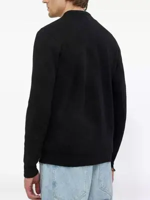 BRUUNS BAZAAR Logo-intarsia Crew-neck Sweater