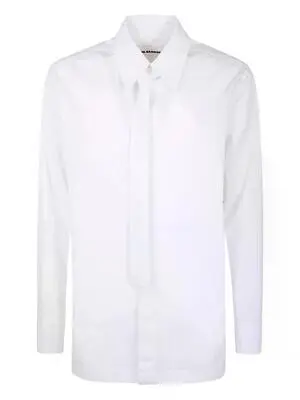 JIL SANDER Tie-neck Shirt - White