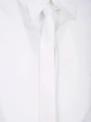 JIL SANDER Tie-neck Shirt - White
