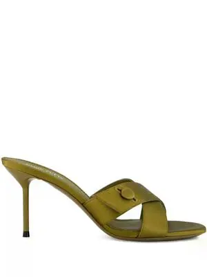Paris Texas Lidia Satin Cross-strap Sandals