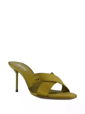 Paris Texas Lidia Satin Cross-strap Sandals
