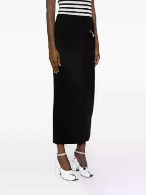 JEAN PAUL GAULTIER Ring-detail Side-split Midi Skirt
