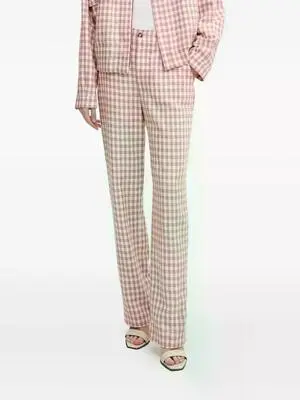 Moschino Gingham Checkered Trousers