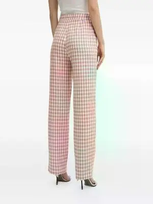 Moschino Gingham Checkered Trousers