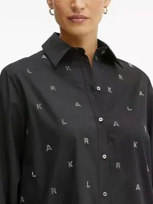 Karl Lagerfeld Organic Cotton Embellished Shirt